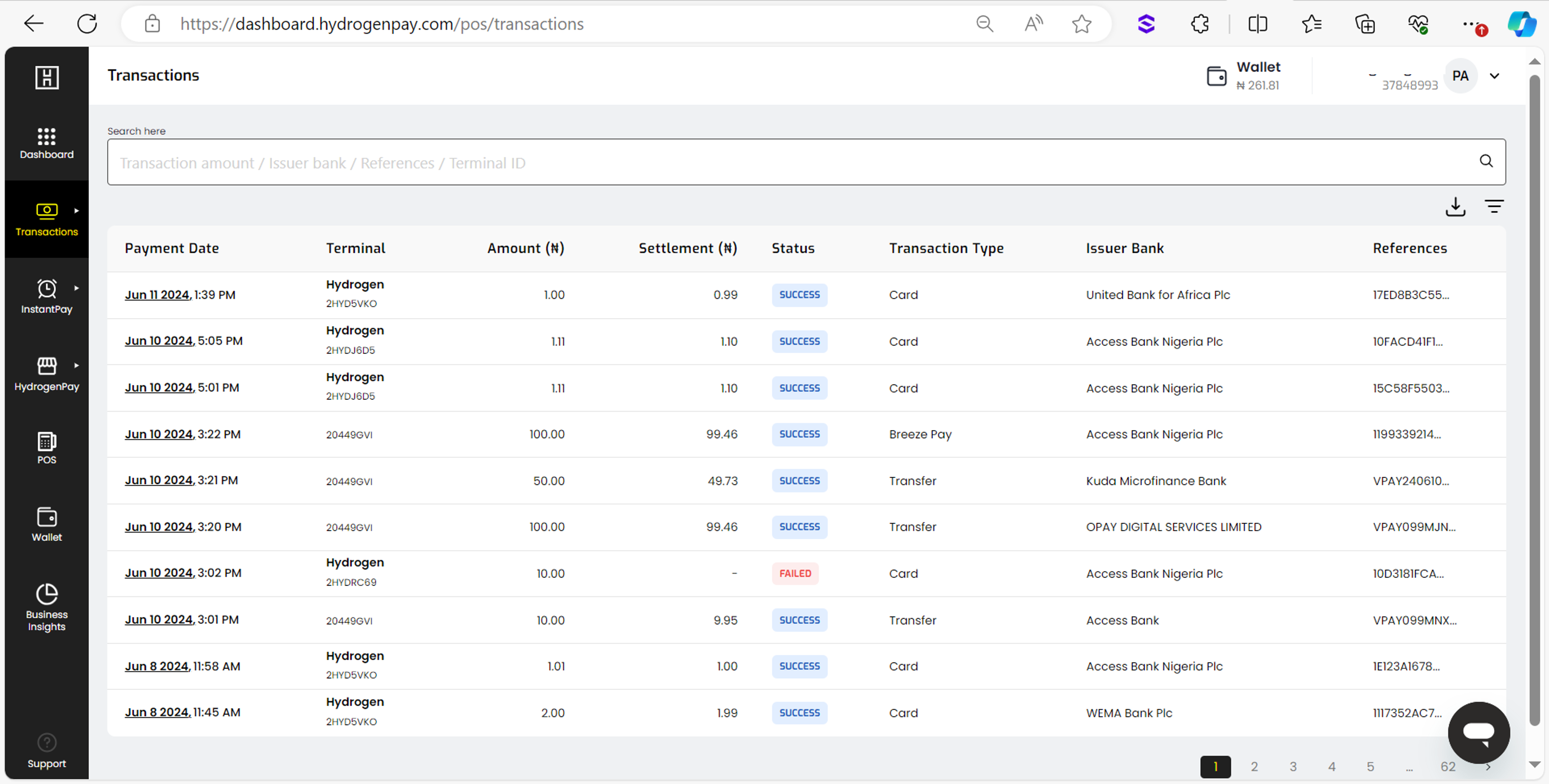 How to Track Your POS Transactions on the Merchant Dashboard – Hydrogen