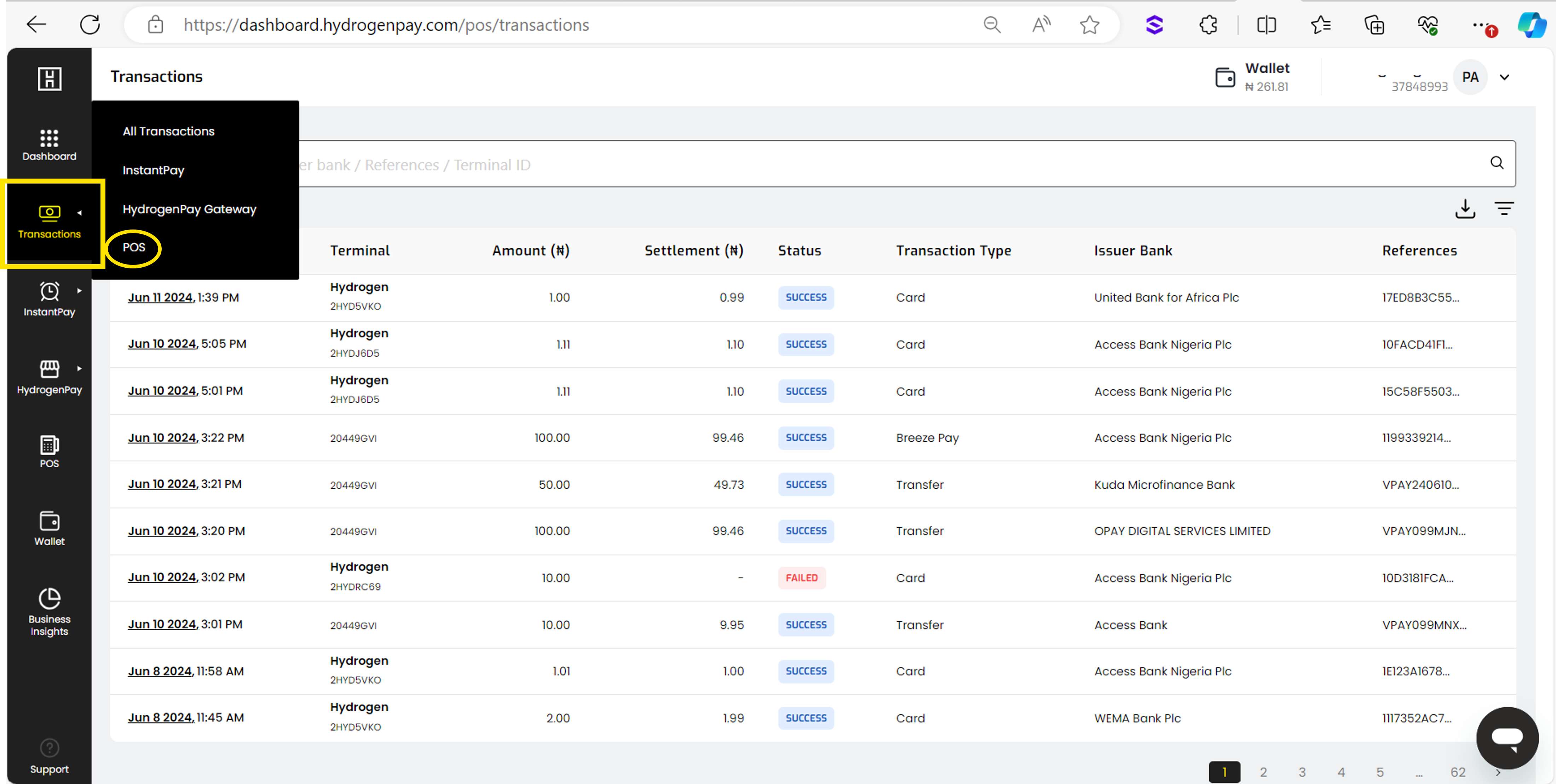 How to Track Your POS Transactions on the Merchant Dashboard – Hydrogen